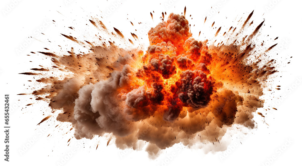 Explosion cut out Stock Photo | Adobe Stock