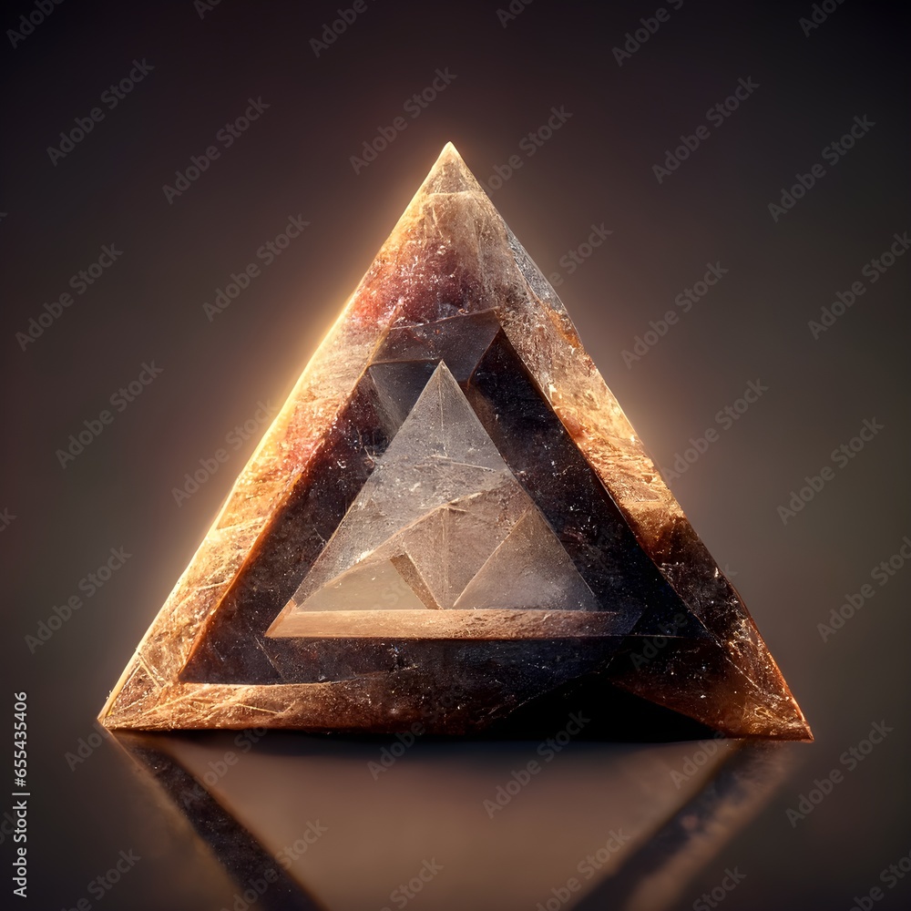 minimal sacred geometry triangle square pentagon exagon symbol 3d ...