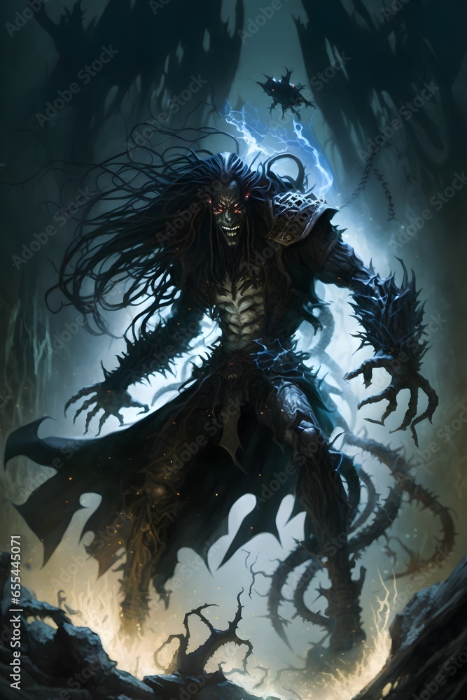transmogrified combination of arachnid vampire leech human predator ...
