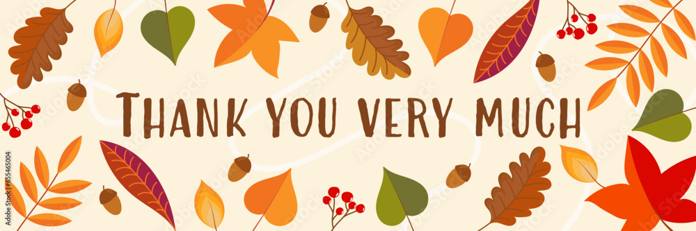 Vecteur Stock Thank you very much - Schriftzug in englischer Sprache ...