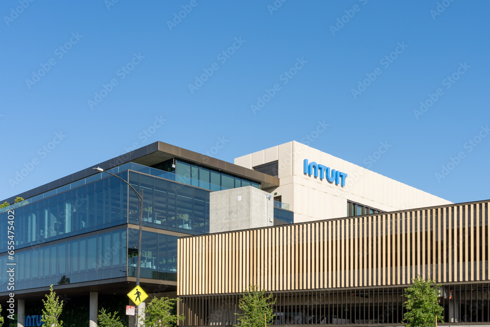 Intuit headquarters in Mountain View, California, USA - June 7, 2023 ...
