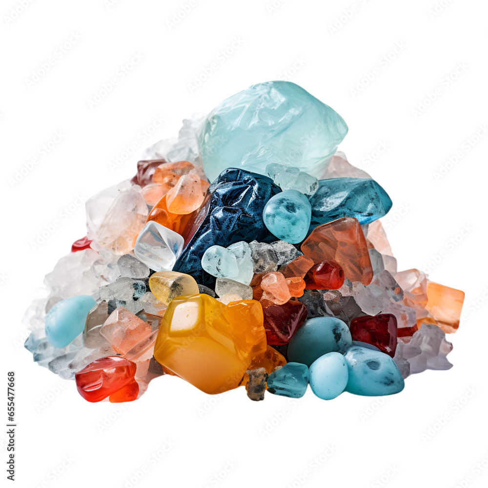 Plastic Waste Heap Isolated on Transparent or White Background, PNG ...