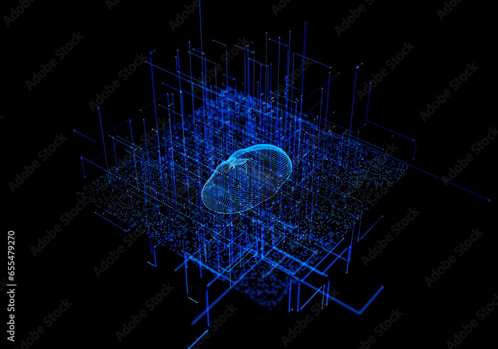 Future smart technology, artificial intelligence data transmission ...