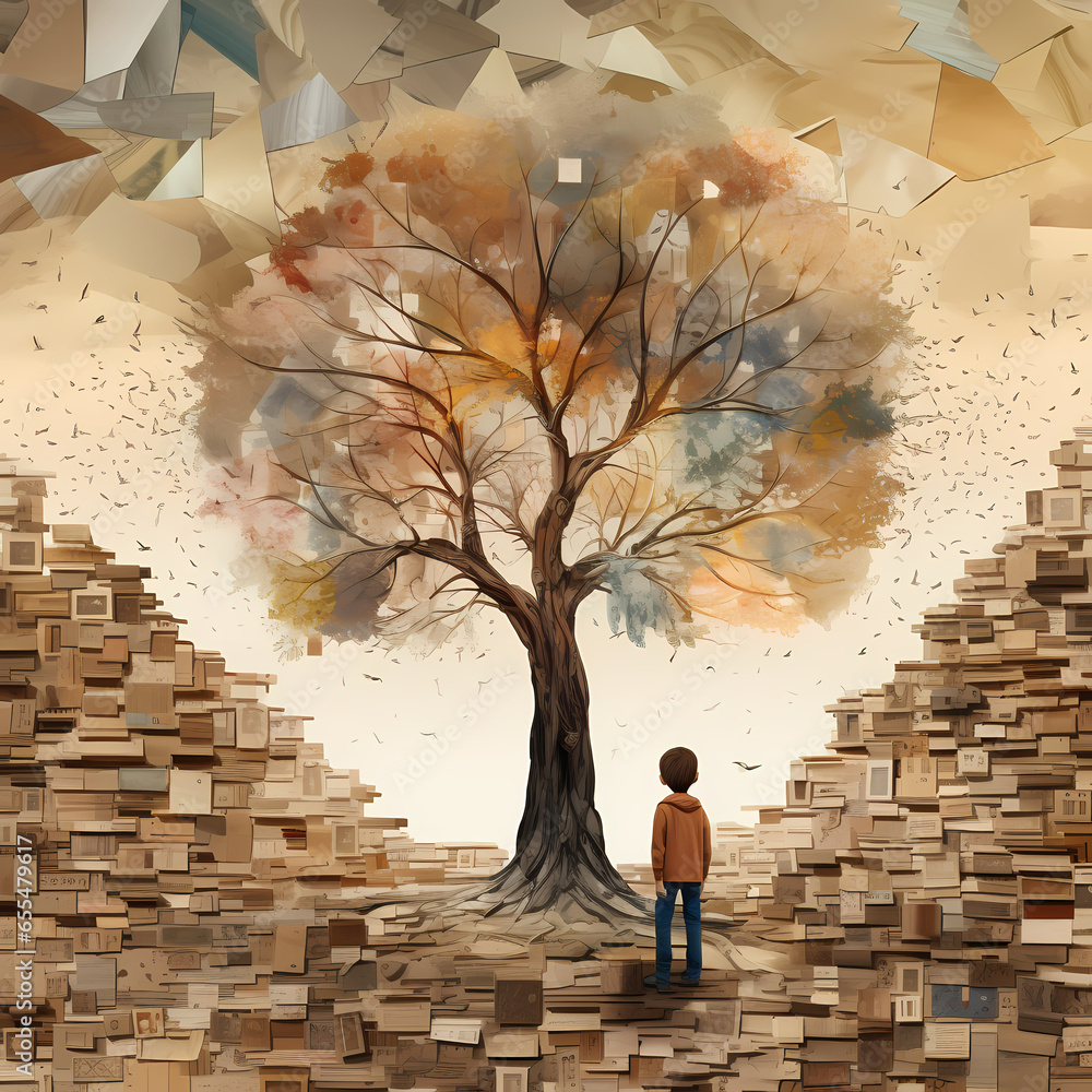 Time and knowledge, tree of knowledge, memory and learning, child ...