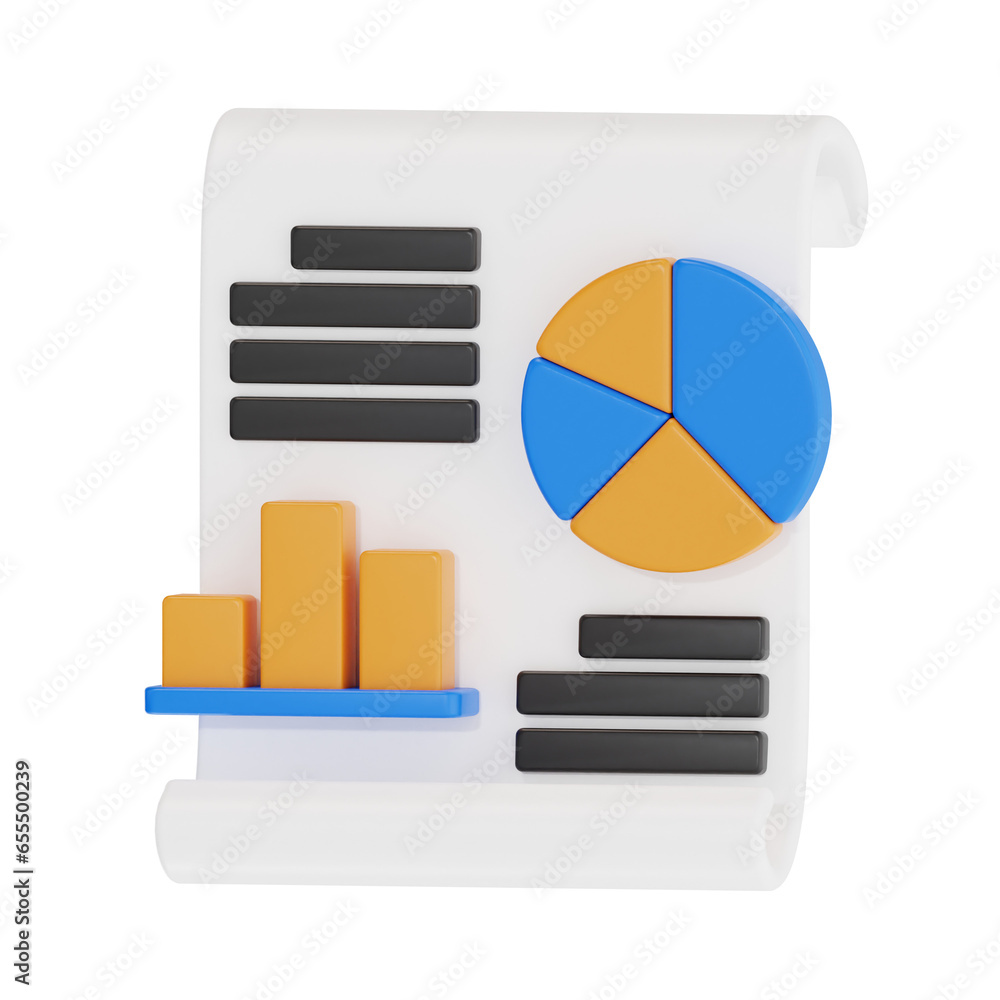 data analysis 3d. High quality render. Data analysis 3d render set ...