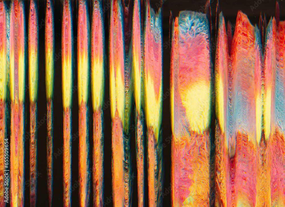 Glitch art background. Color distortion. Digital artifacts. Red pink ...