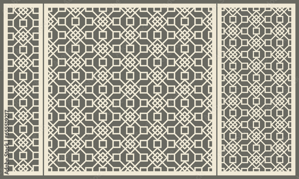 Pattern is abstract lines creating a square shape at an angle of a ...