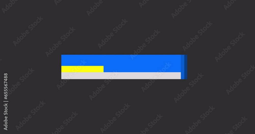 Lower third animation in channels in 4k - Alpha Channel. Cool blue ...