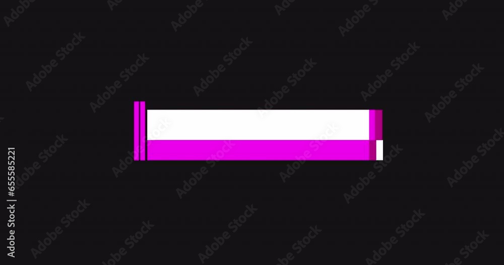 Colorful Lower Third animation in 4k - Alpha Channel. Moving left to ...