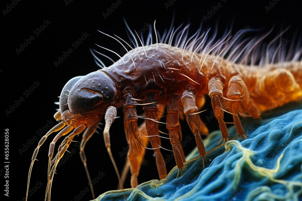 Detailed examination of microscopic parasites via high-resolution macro ...