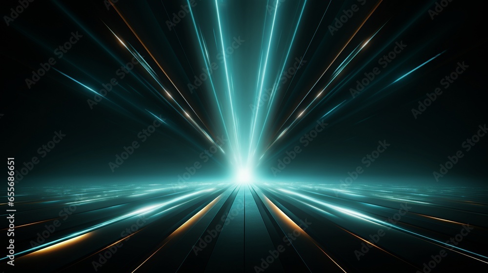 Modern turquoise color neon background design Stock Illustration ...