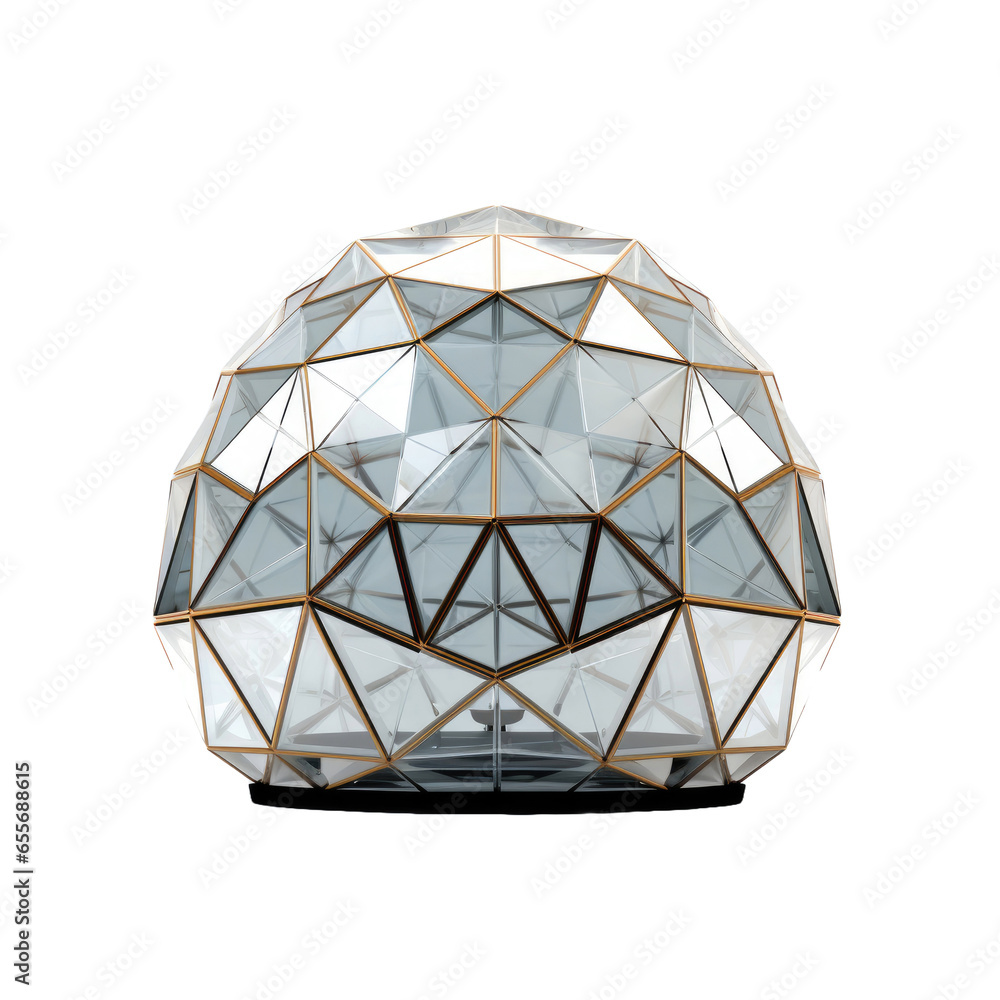 Geodesic dome isolated on transparent background Stock Photo | Adobe Stock