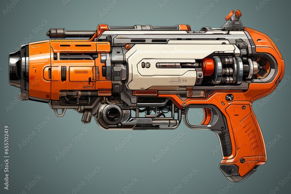 video game gun design Stock-Illustration | Adobe Stock