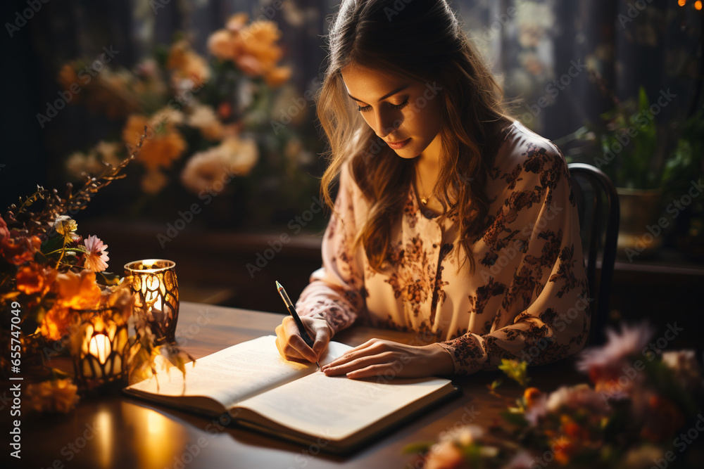 A person journaling their thoughts and emotions as part of a ...