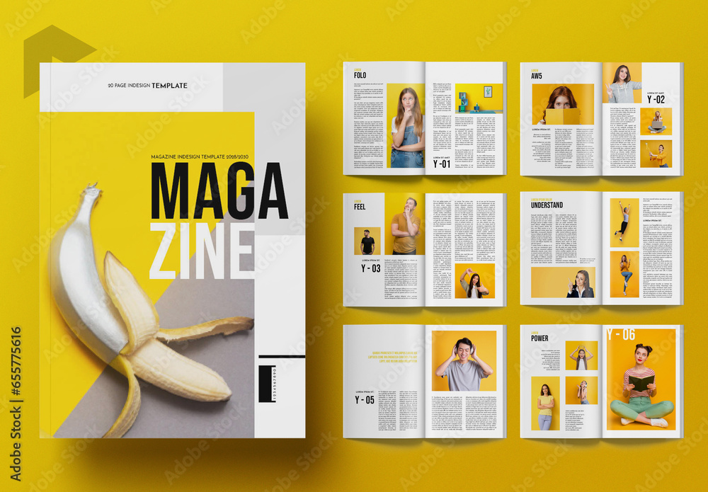 Creative Magazine Template Stock Template | Adobe Stock