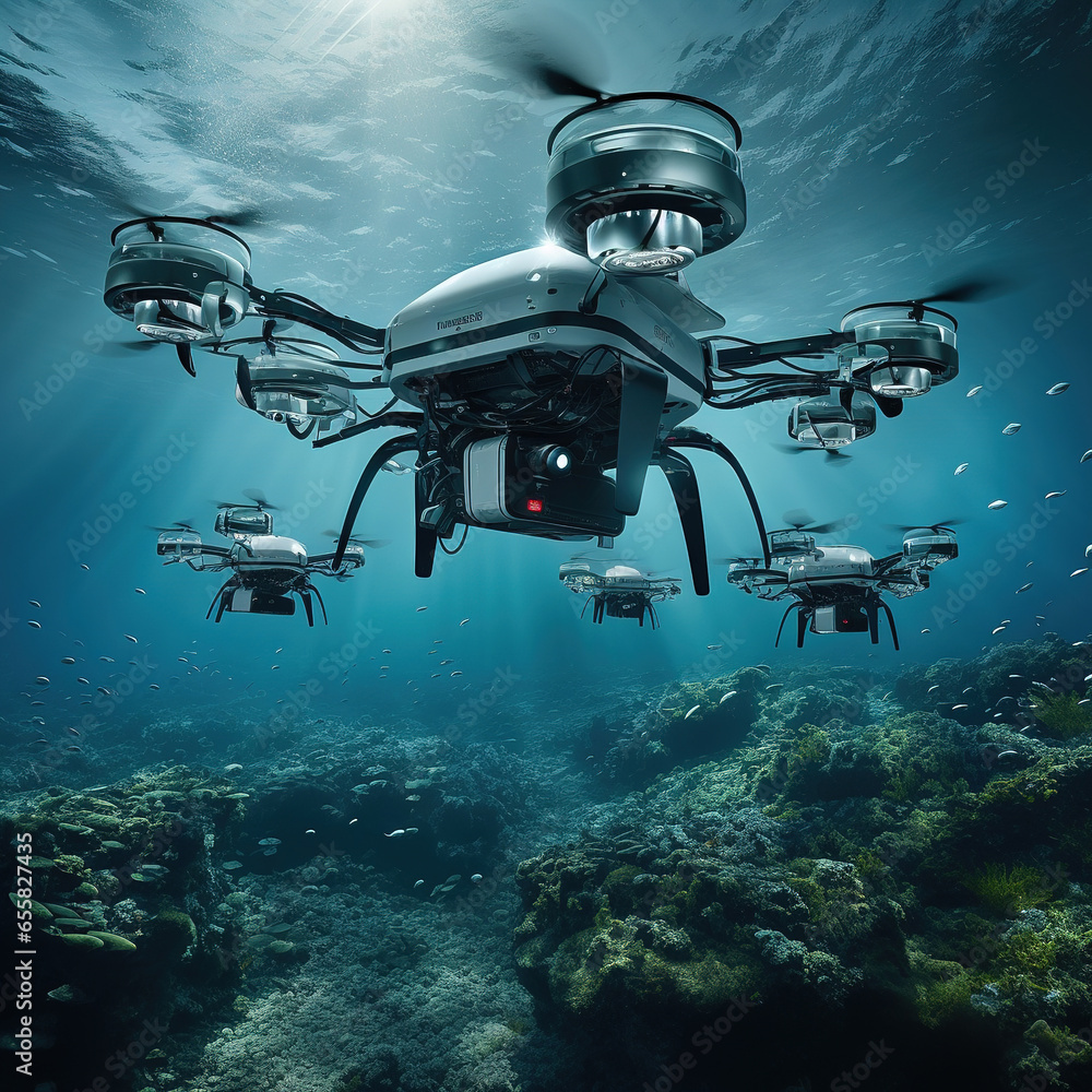 Exploring the Abyss: Underwater Drones Dive Deep into the Ocean's ...