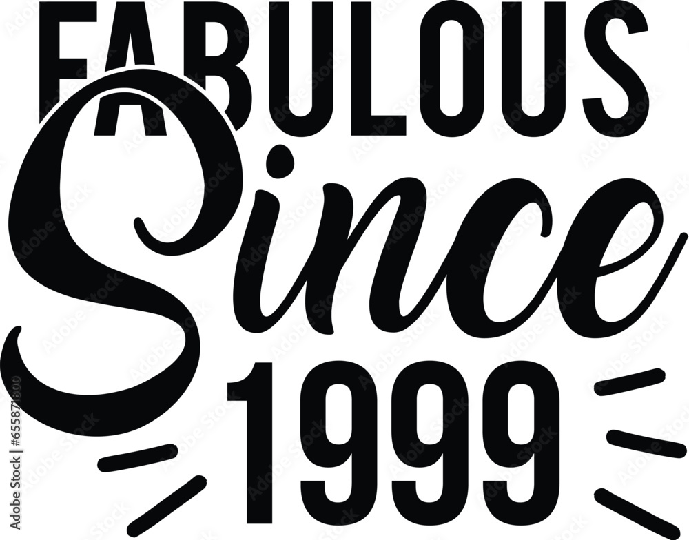 Fabulous Since SVG , Fabulous Since Birth Year 1980 - SVG File - Birthday Kiss - Cut File ...