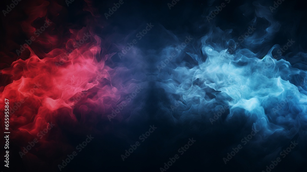 Red And Blue Abstract Art