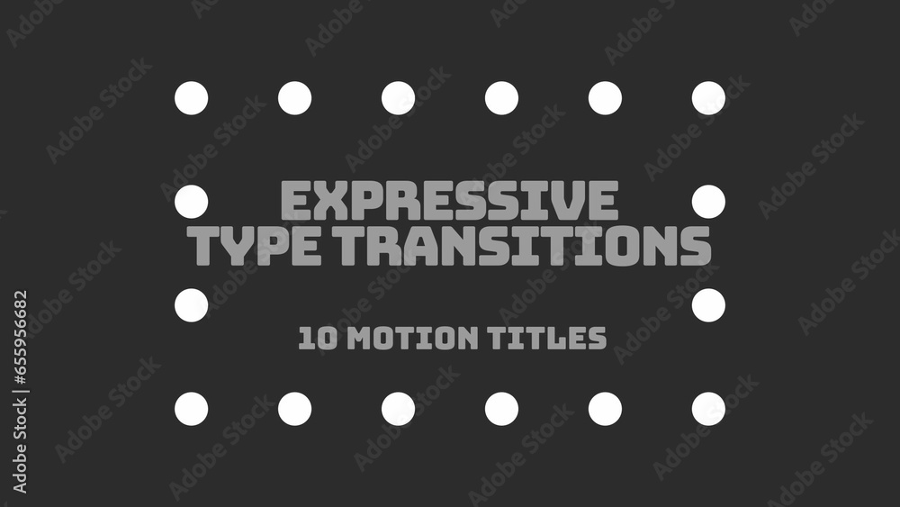 Expressive Type Transitions | Animated Titles with Control Stock ...