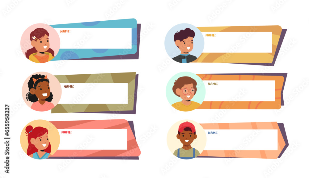 Colorful, Personalized Name Plates For Kids. Vibrant Designs, Fun Fonts ...