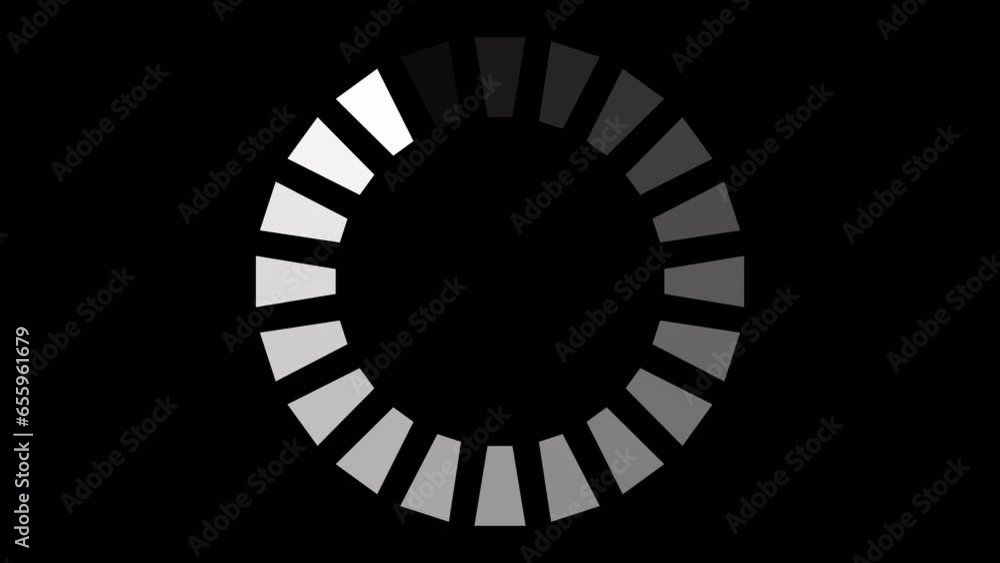 Loading Circle, Video. Loading Animation Icon on Transparent Background ...