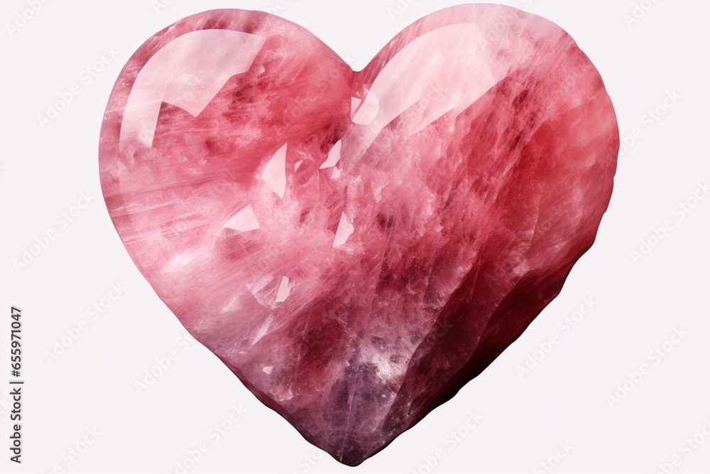 isolated heart shape rock with transparent background. Generative AI ...