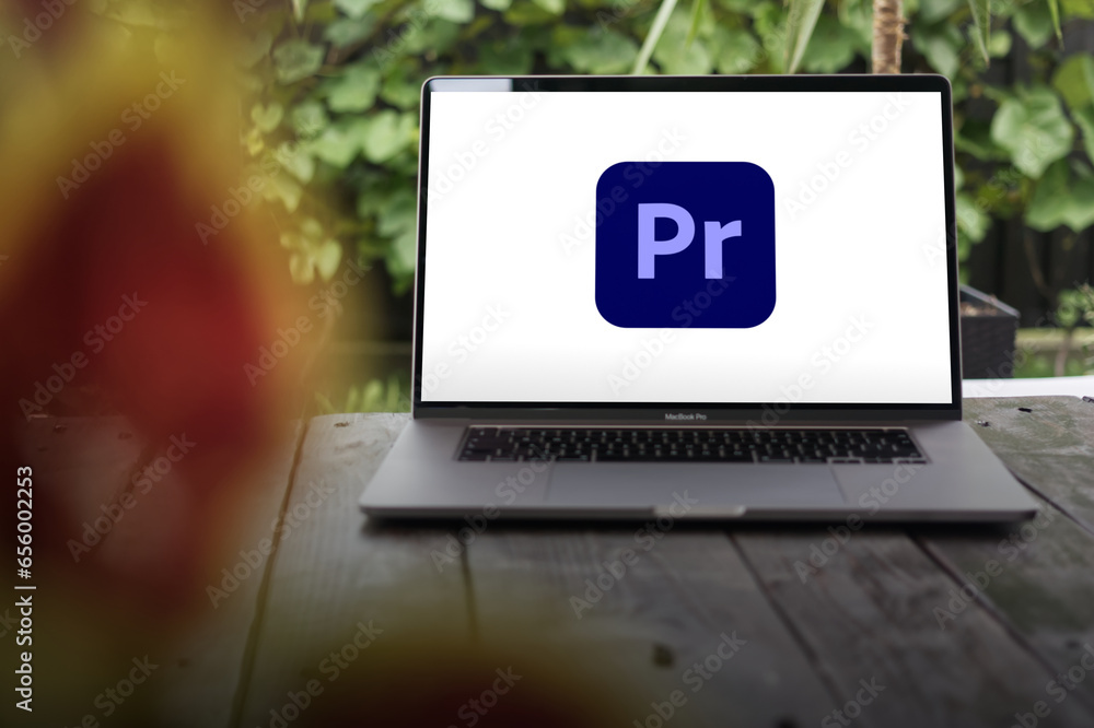 Adobe Premiere Pro logo, a timeline-based and non-linear video editing ...