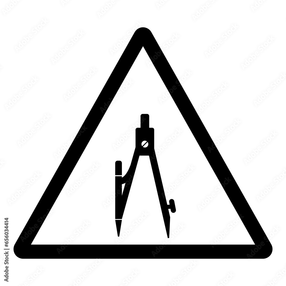 Architect Inside Symbol Sign ,Vector Illustration, Isolate On White ...
