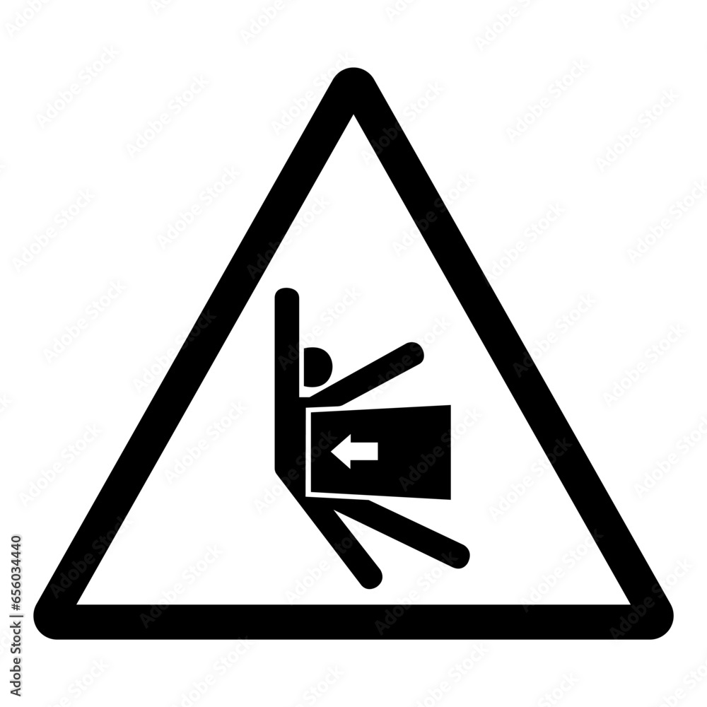 Body Crush Force From Side Symbol Sign, Vector Illustration, Isolate On ...
