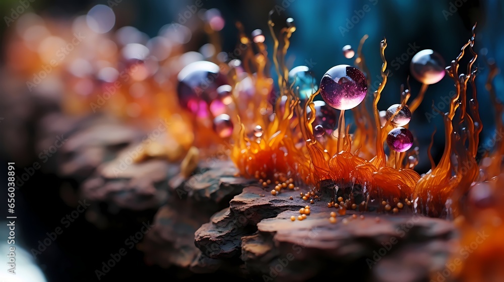 Microscopic universe. Tiny universe created by Generative AI by using ... Microscopic universe. Tiny universe created by Generative AI by using ...