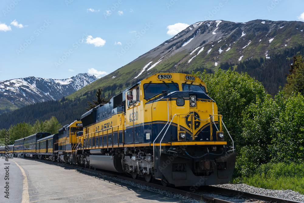 Seward, Alaska: Alaska Railroad (ARR) Class II railroad. Passenger ...