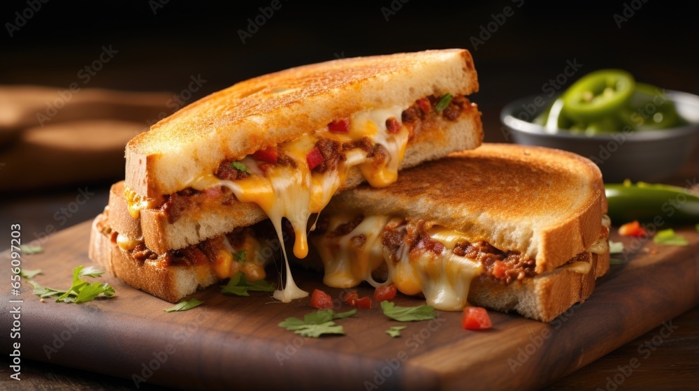 Experience the flavors of the Southwest with this grilled cheese ...