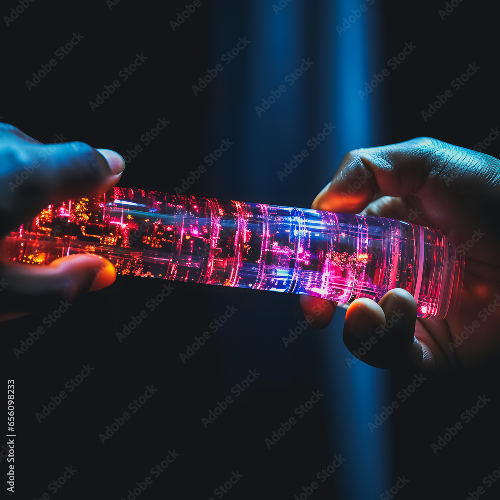 Antimatter particles, new technology. A tangible source of energy, a ...