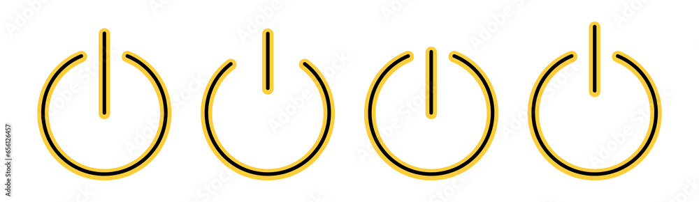 Power icon set for web and mobile app. Power Switch sign and symbol ...