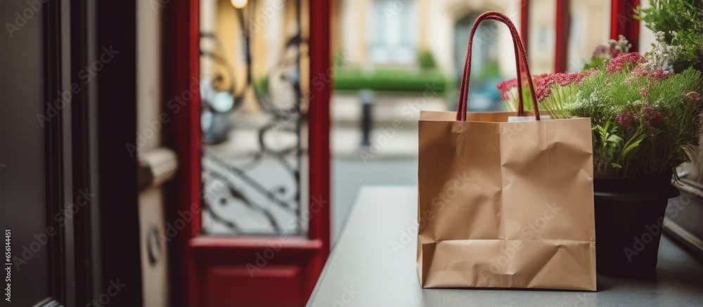 Food delivery during Covid 19 in Paris France Contactless grocery order ...