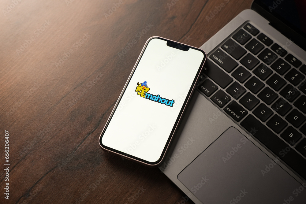 West Bangal, India - july 5, 2023 : Apache Mahout AI logo on phone ...