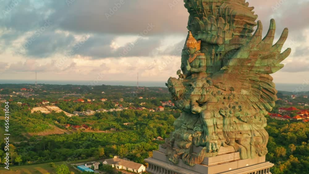 Garuda Wisnu Kencana statue. GWK 122-meter tall statue is one of the most recognizable symbol ...