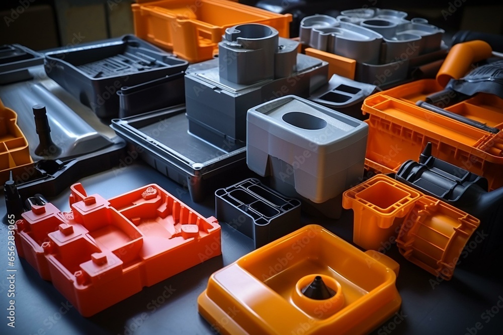 3D mold, plastic, resin, cups, boxes, toolboxes. Production process for ...