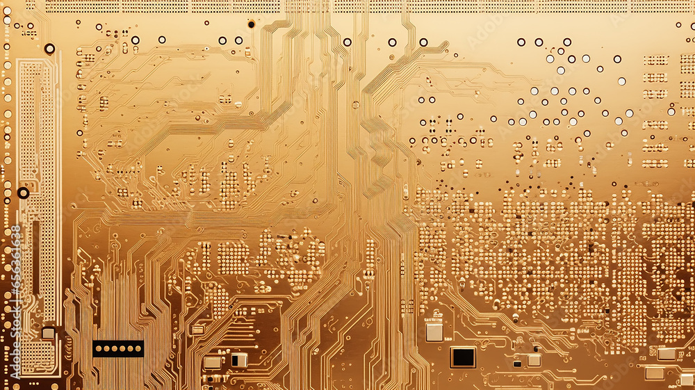 gold chip, background computer chip metal gold texture surface of ...