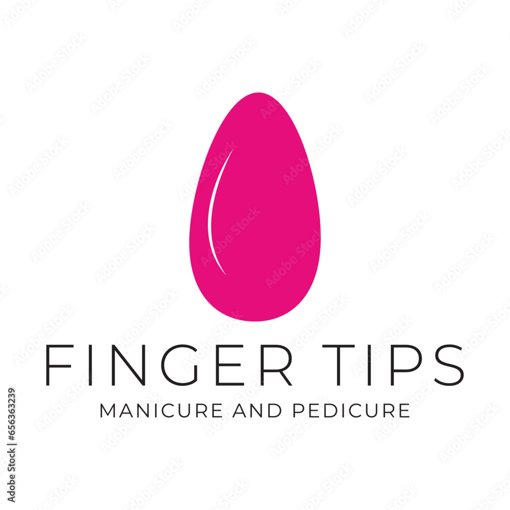 Vetor de finger tips logo,nail art logo,nail studio logo manicure and ...