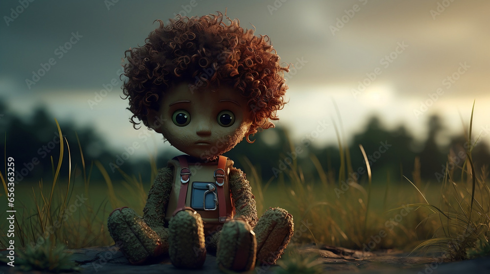 A unique and diverse character, Tedd, stands tall with his toy boy ...