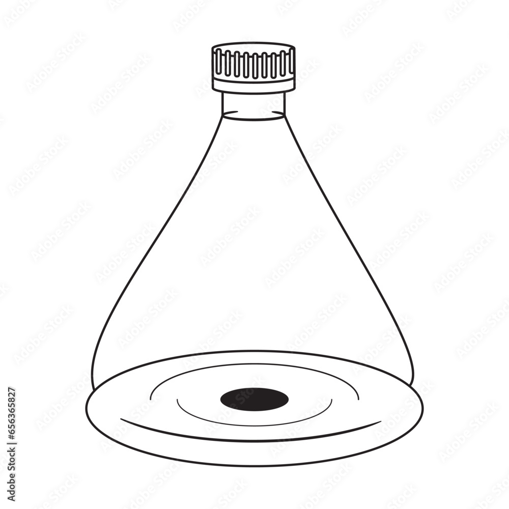 Chemistry flask icon. Science technology. flat design for chemistry ...