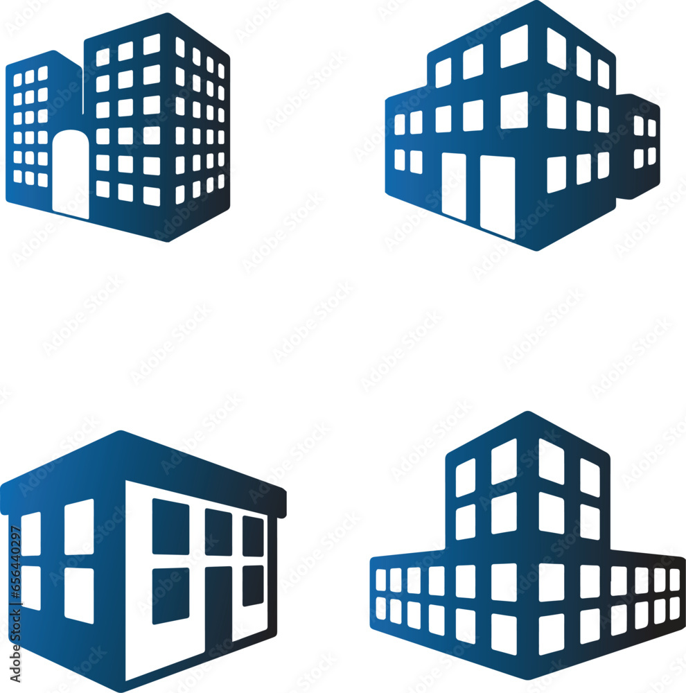 3D Building Icons - Elevate your projects with these icons. Each icon ...