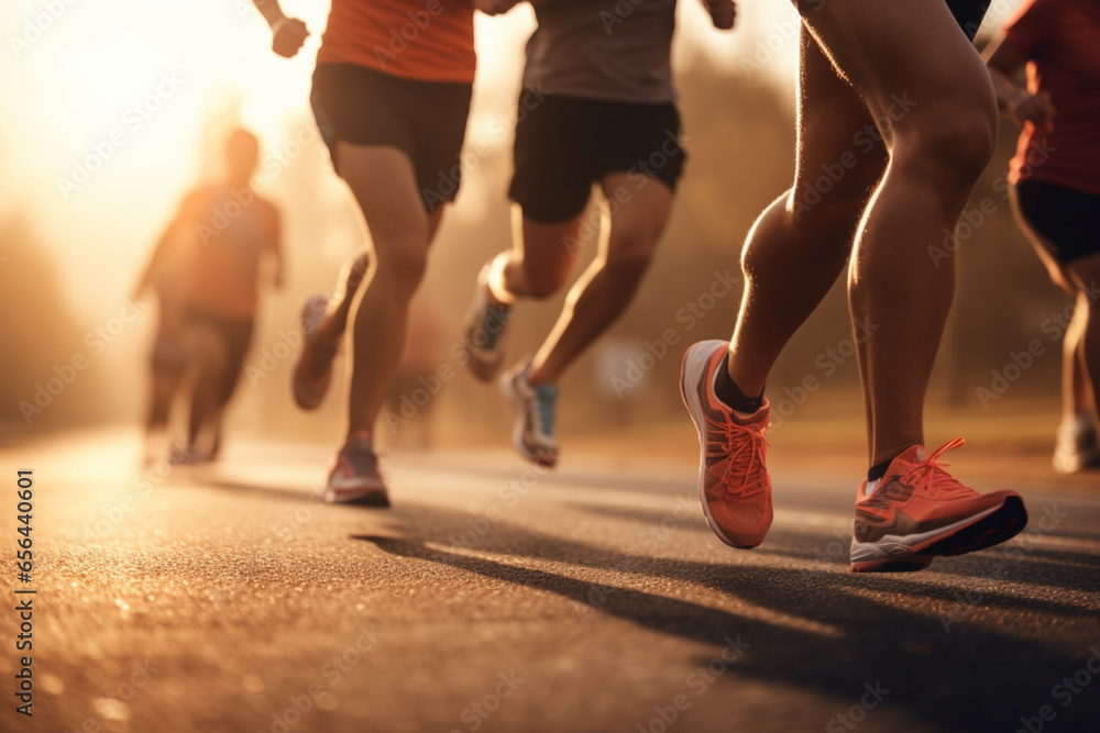 Runner races, healthy lifestyle, sports, sports, strong legs, running ...