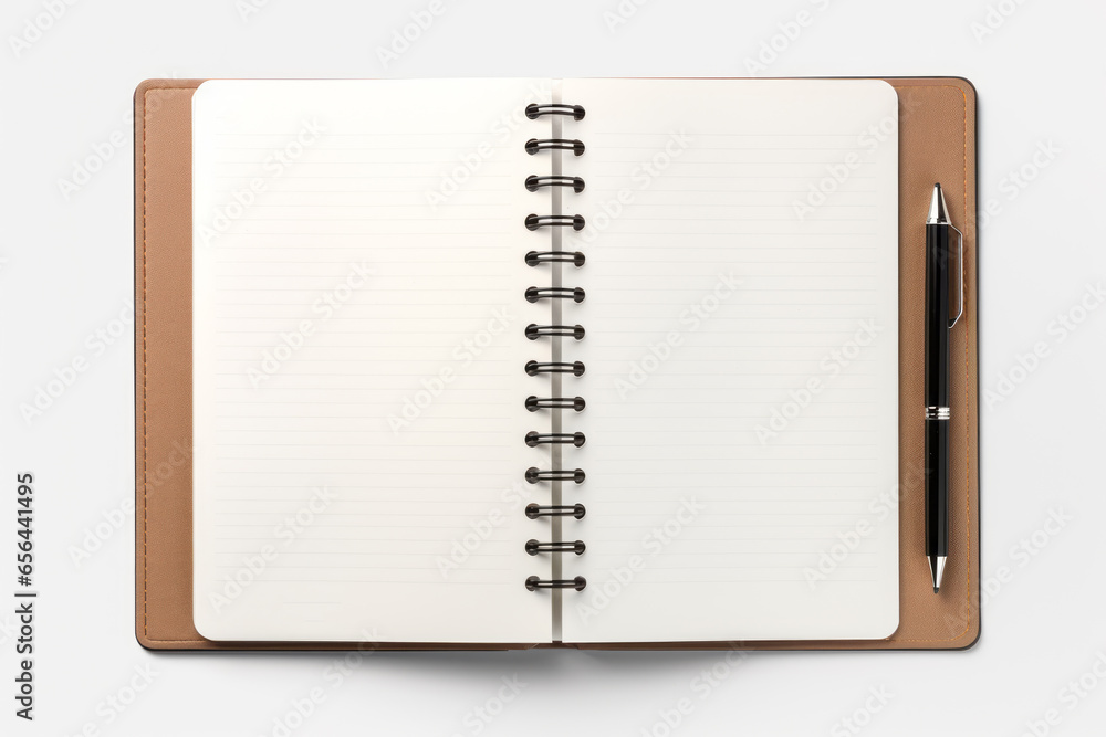 Opened ring binder. Versatile and versatile as business stationery for ...