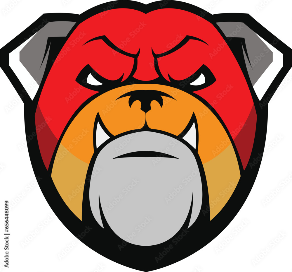 Dog Logo design, Dog sport logo vector , Dog head illustration vector ...