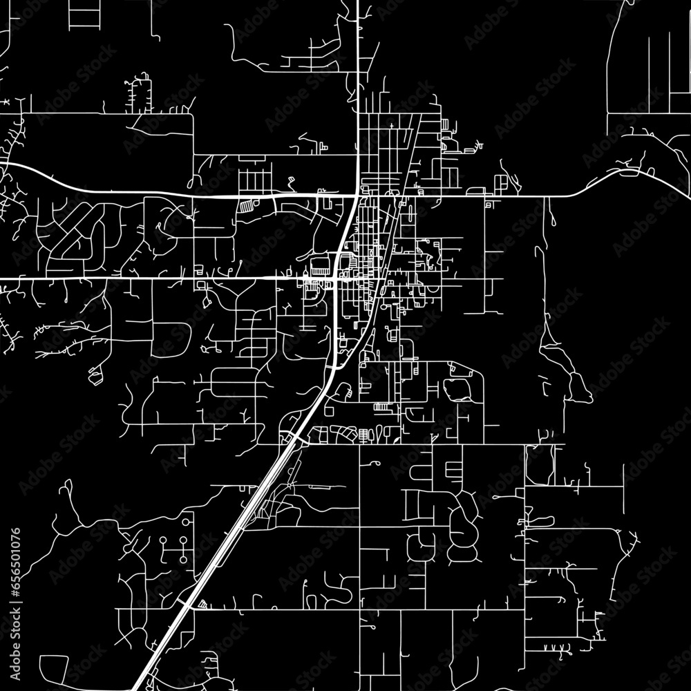 Poster 1:1 square aspect ratio vector road map of the city of Palmer ...