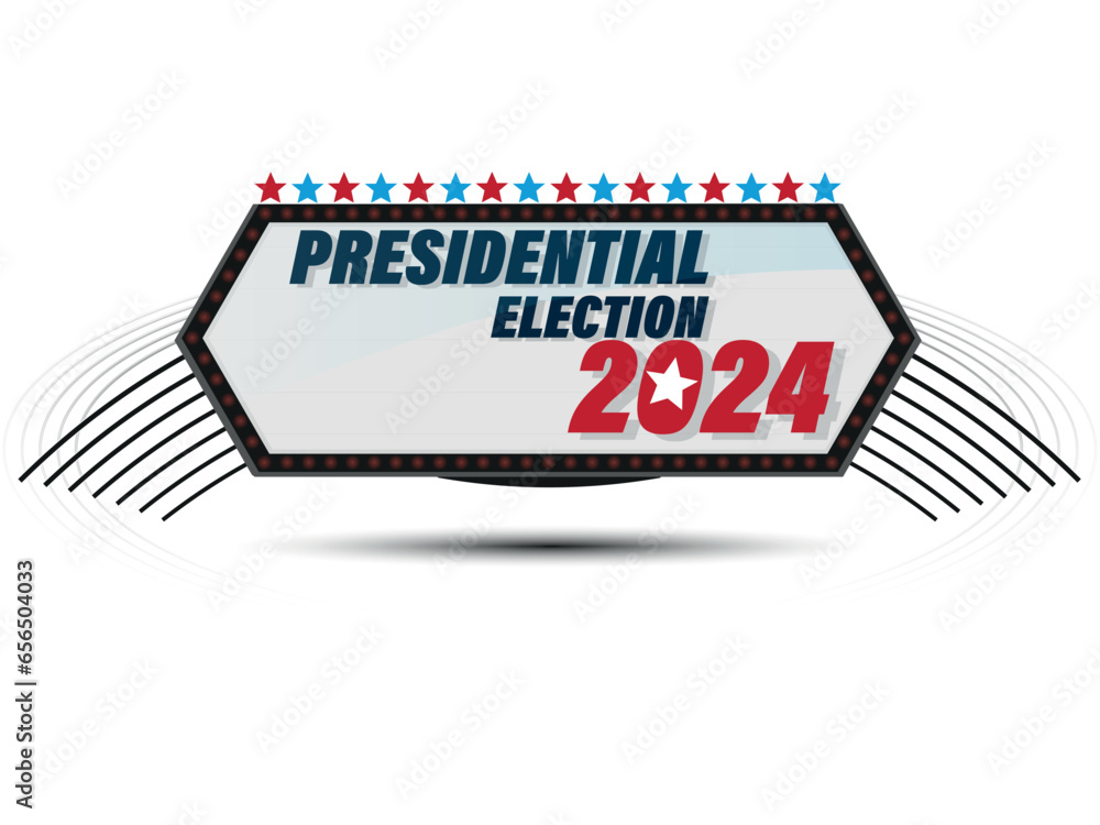 USA 2024 Presidential Elections Event Banner, background, card, poster ...