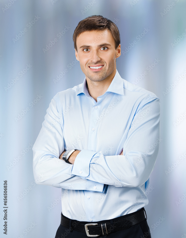 Portrait photo of young executive businessman in confident shirt cloth ...