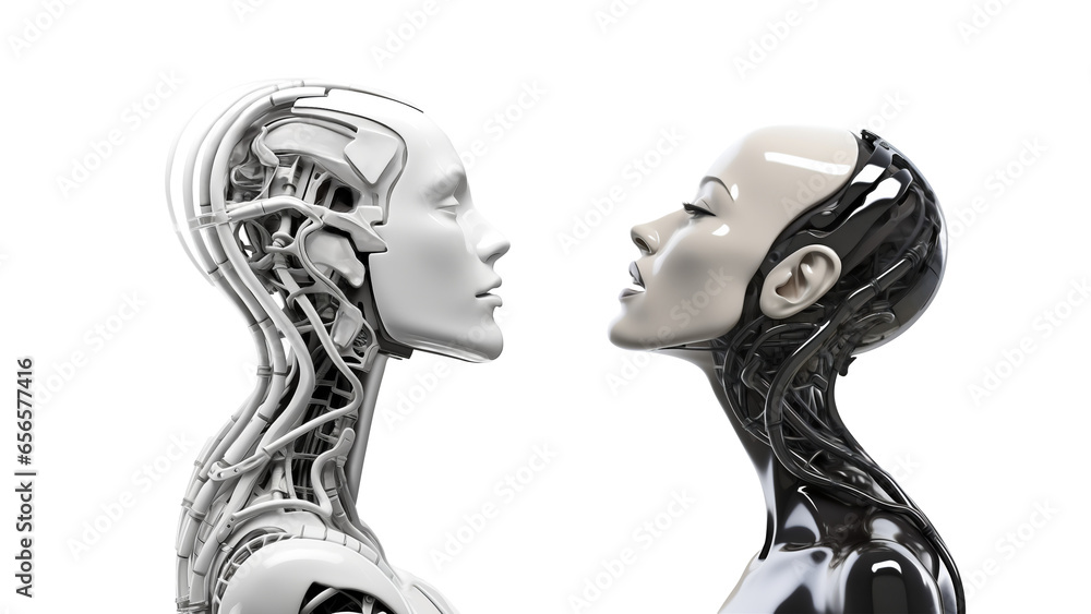 female and male robots - ai artificial intelligence, relationship ...